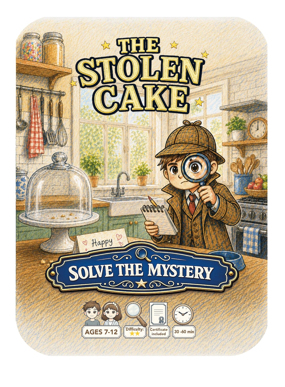 Detective Mystery for Kids 7-12 | Printable Mystery Case | the Stolen ...