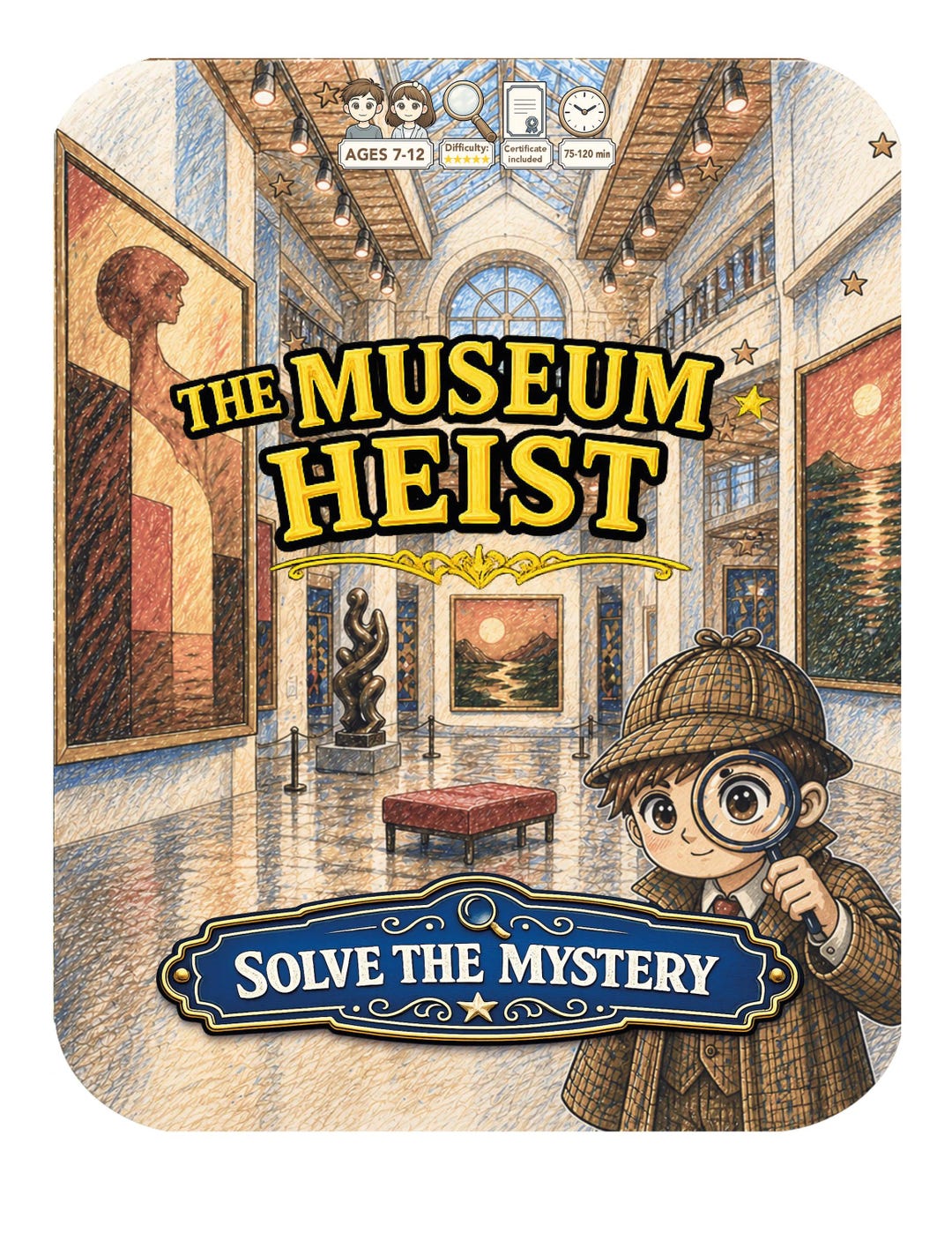 The Museum Heist Detective Kit for Kids 7-12 | Printable Mystery Game ...