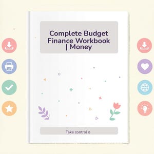 Complete Budget Finance Workbook | Money Management Planner With ...