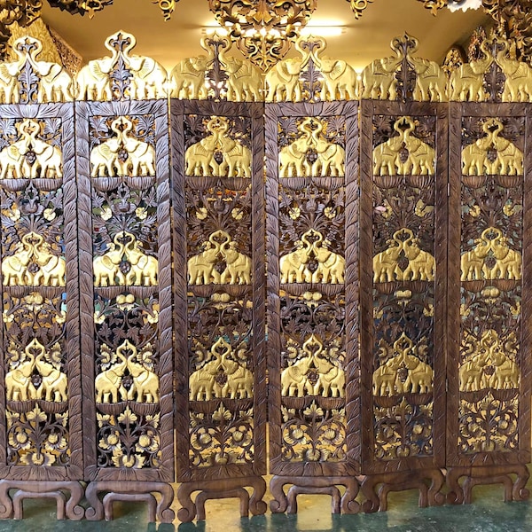 Carved Room Divider - Etsy
