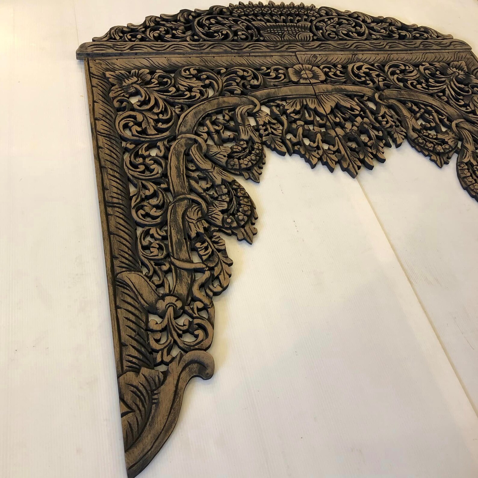 Custom Arch 36" Wall Art Hanging, Carved Wood Above the Entrance, Large ...