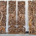Extra Large Wood Panel Hanging Natural Wall Art Flower Wooden Sculpture ...