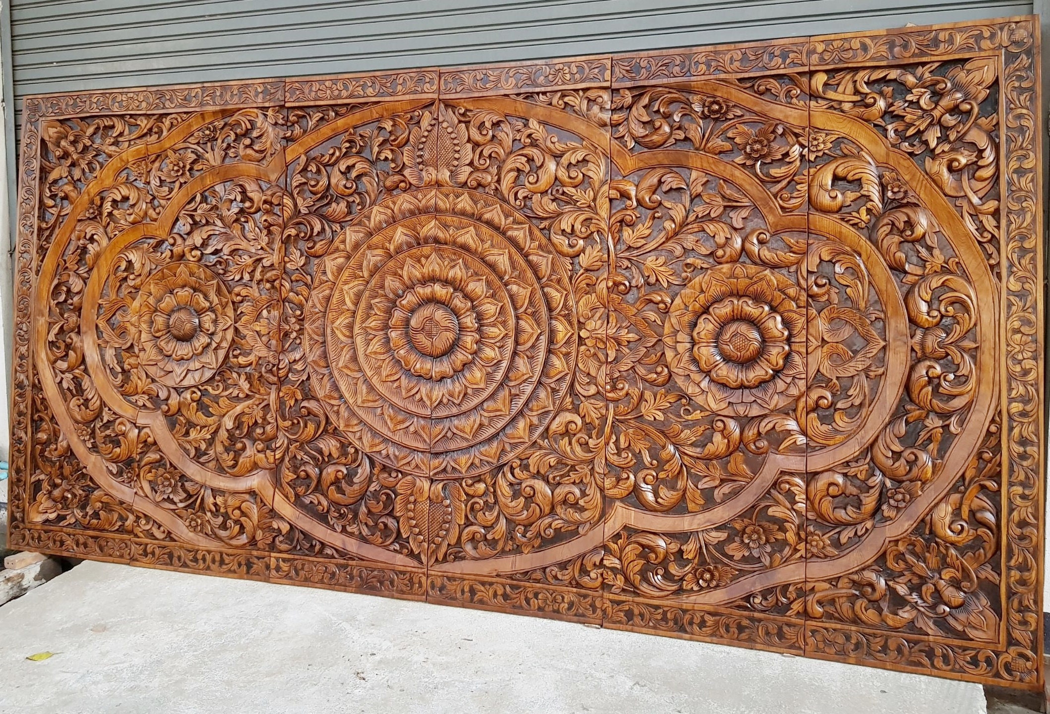 72 Inch Extra Large California King Bed Bohemian Carved - Etsy