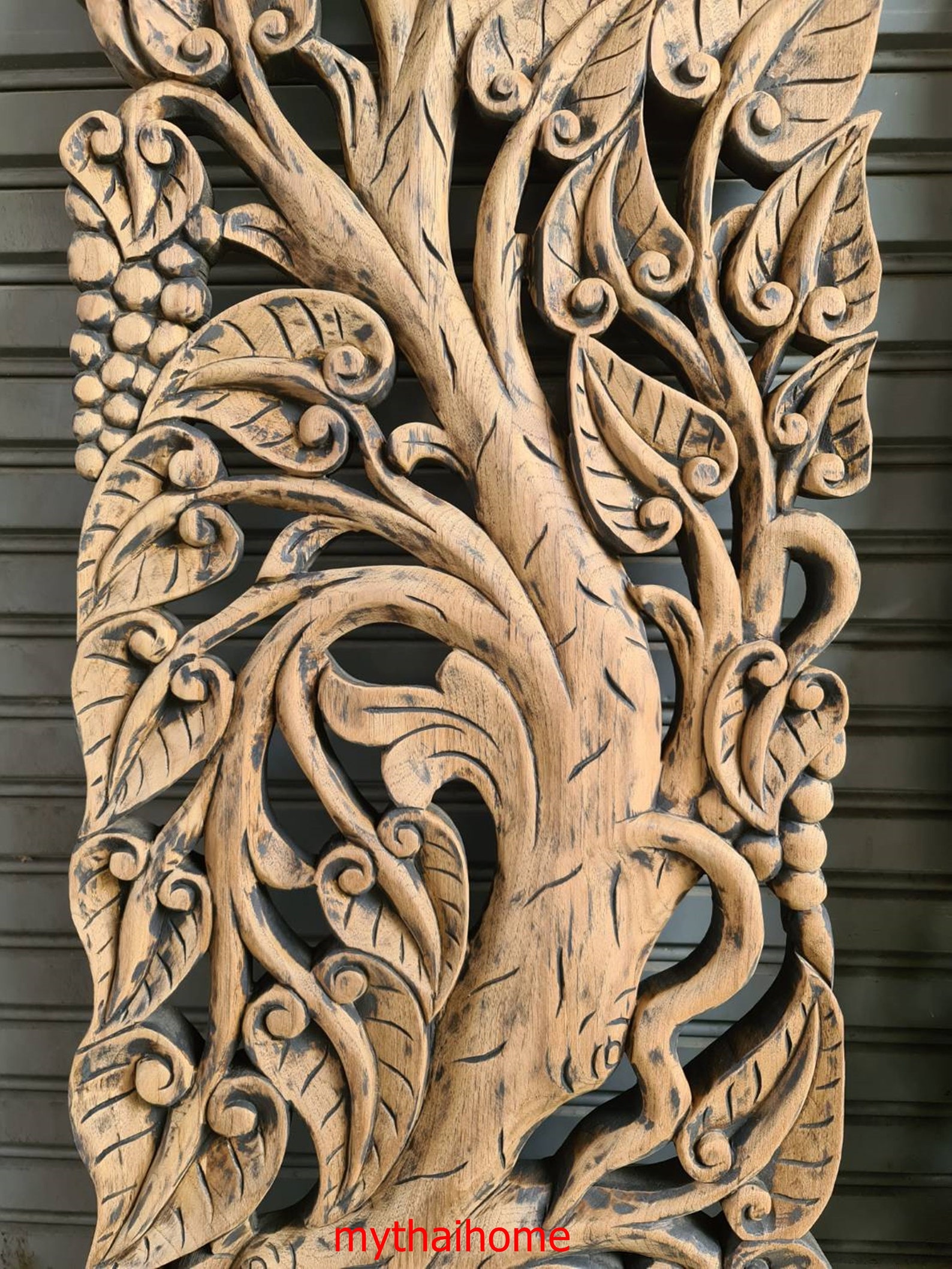 Large Wood Carved Elephant Hand Carved Elephant Head Mom Baby | Etsy