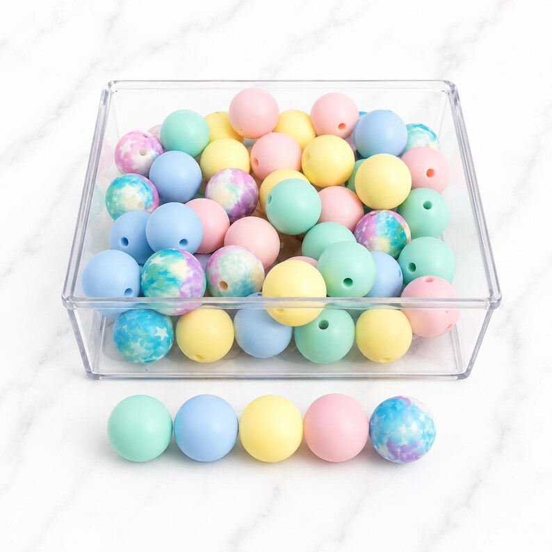 Silicone Bead Mix | Assorted Colors | DIY Beading Supplies | Pen Making ...