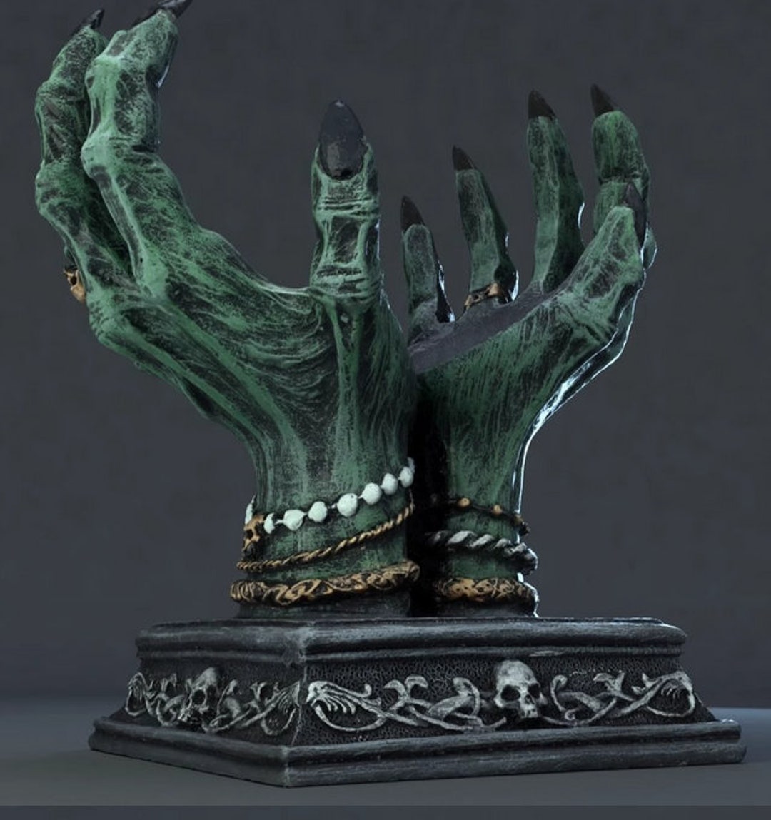 Gothic Devil Hand Resin Decor Witch's Demon Hand Halloween - Etsy