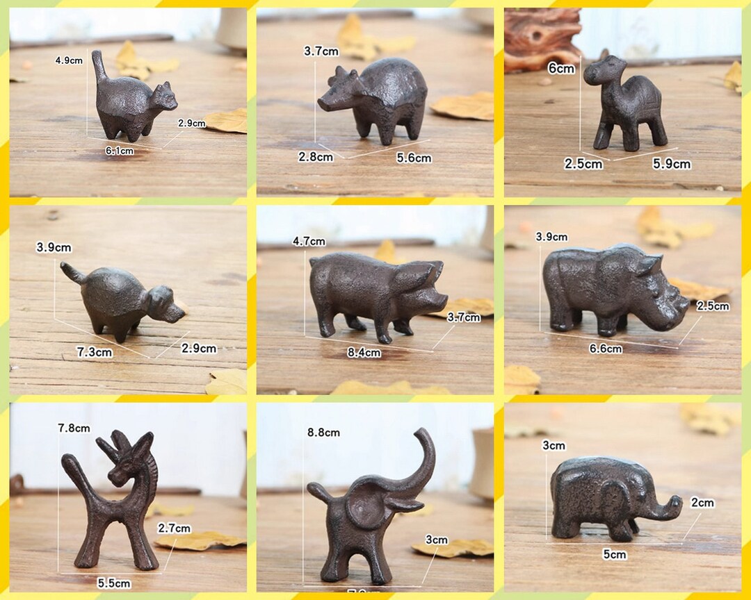 Vtgbrasslover Vtg Vintage Style Statue Cast Iron Animal Table Top ...