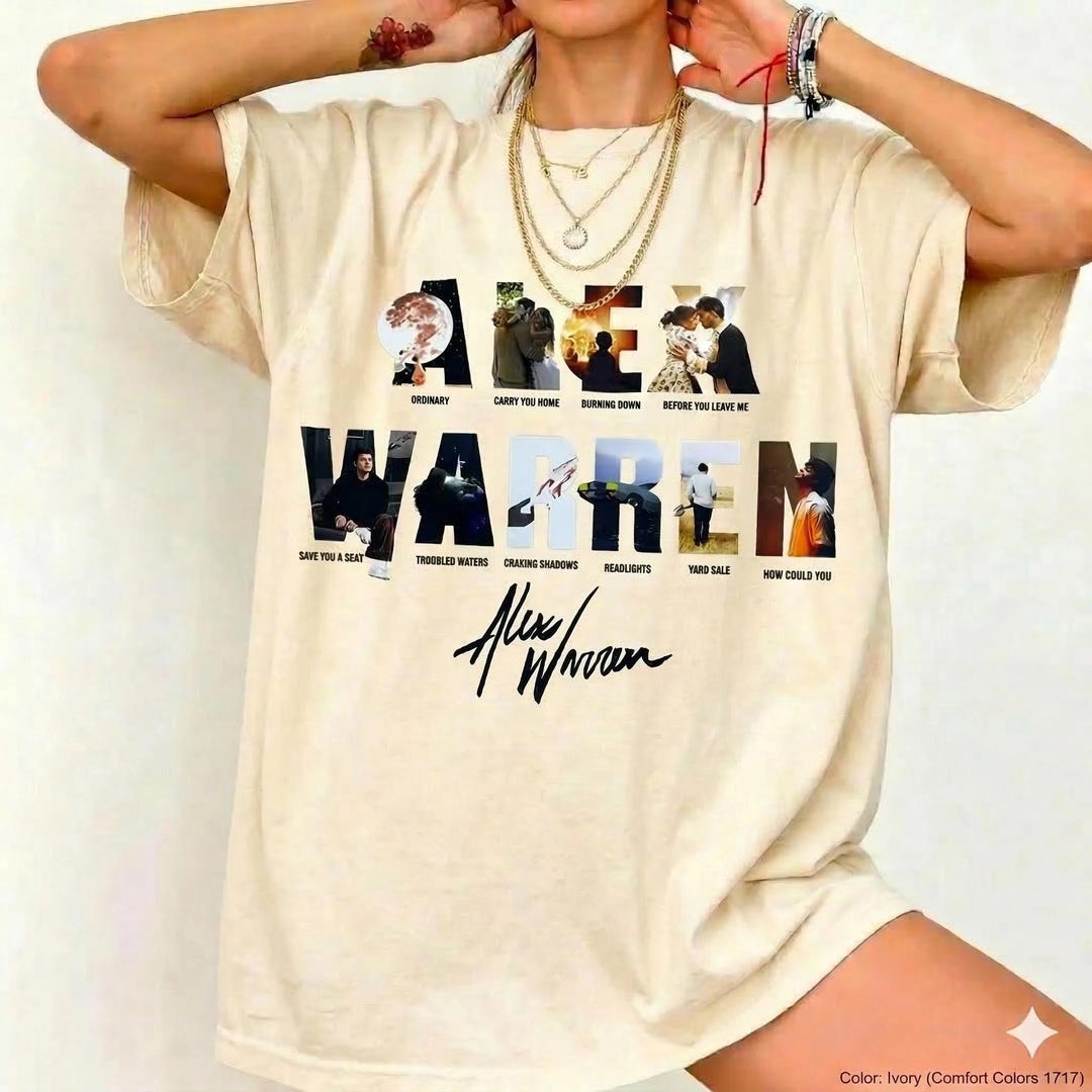 Alex Warren Music Tour 2026 Inspired Shirt, Retro 90s Alex Warren Tour ...