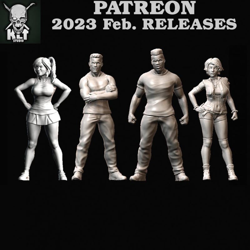 Civilian Miniatures 28mm - Etsy