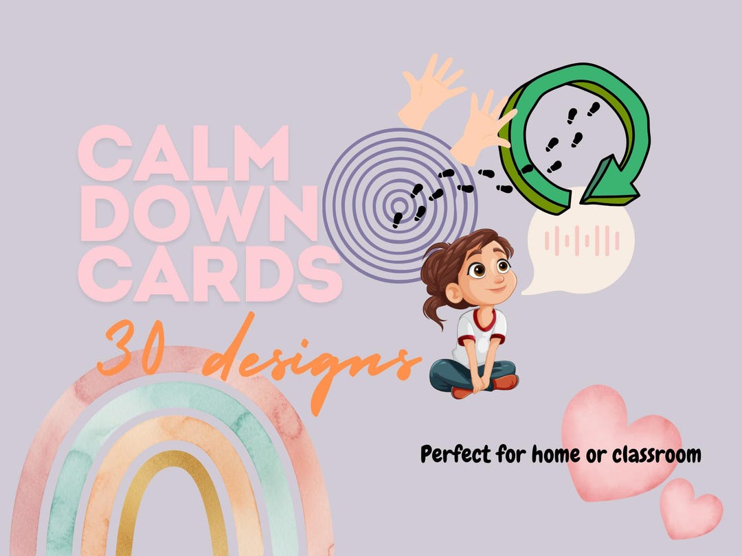 Calm Down Cards for Kids | Emotional Regulation Strategies (digital ...