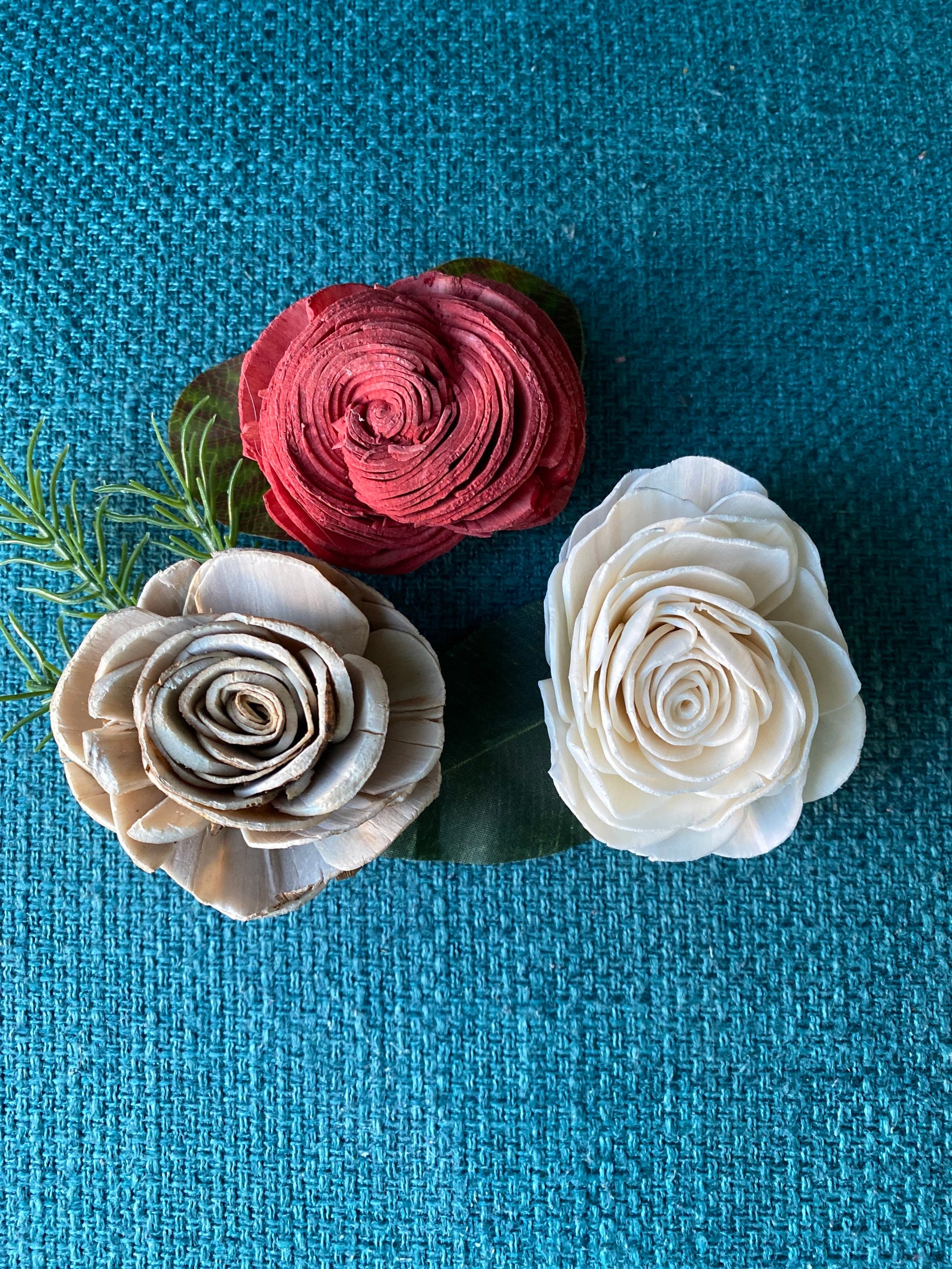 Set of 3 Large Flower Magnets Wooden Flowers Refrigerator - Etsy