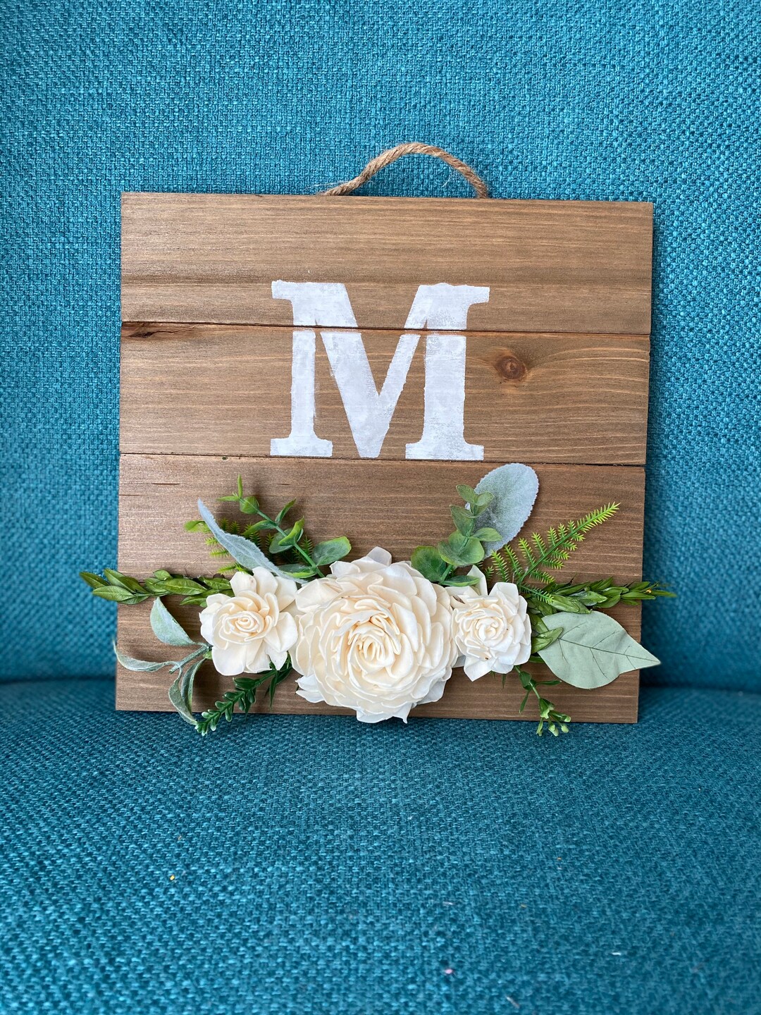 Monogrammed Wooden Plaque, Customized Wall Decor, Personalized Plaque ...