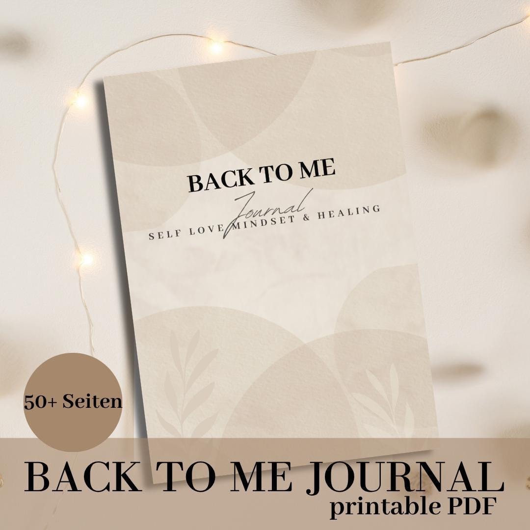 Self Love Journal Printable PDF, Guided Journal, Mental Health Journal ...