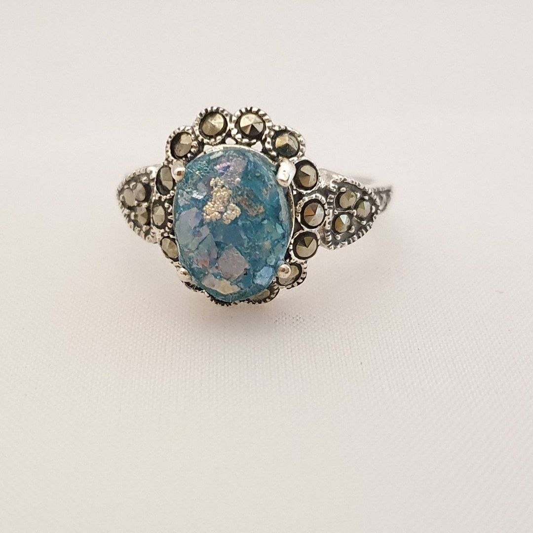 Roman Glass Jewelry,israeli Designed Ring,roman Glass Ring,ancient ...