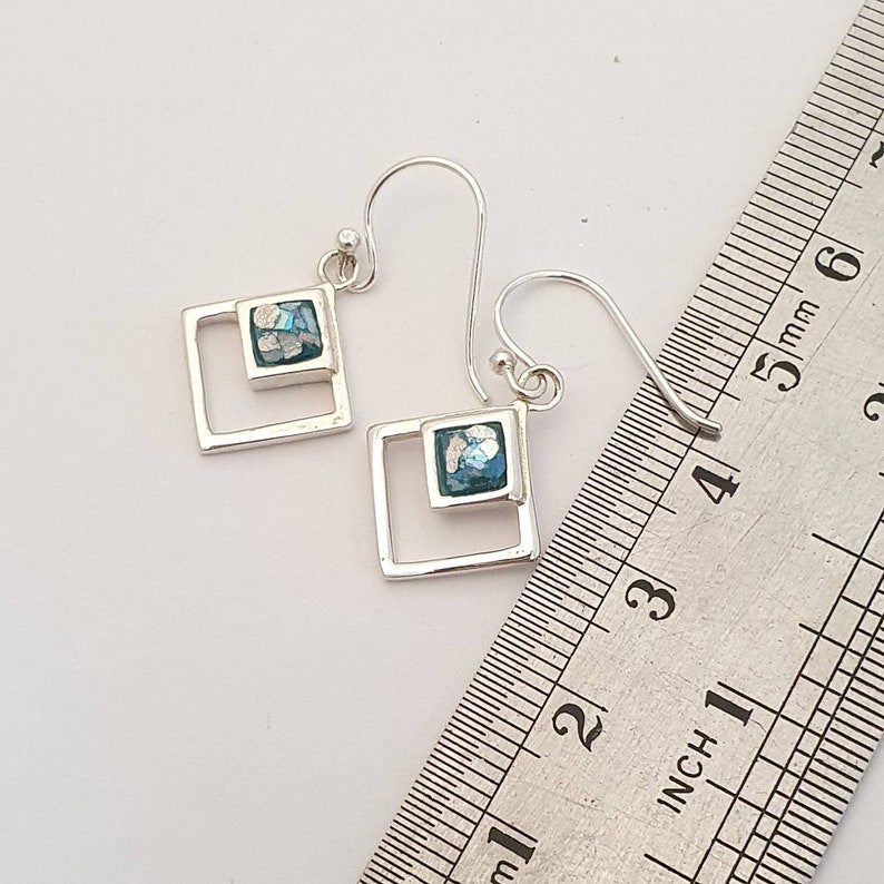 SALE Ancient Roman Glass Sterling Silver Rhombus - Etsy