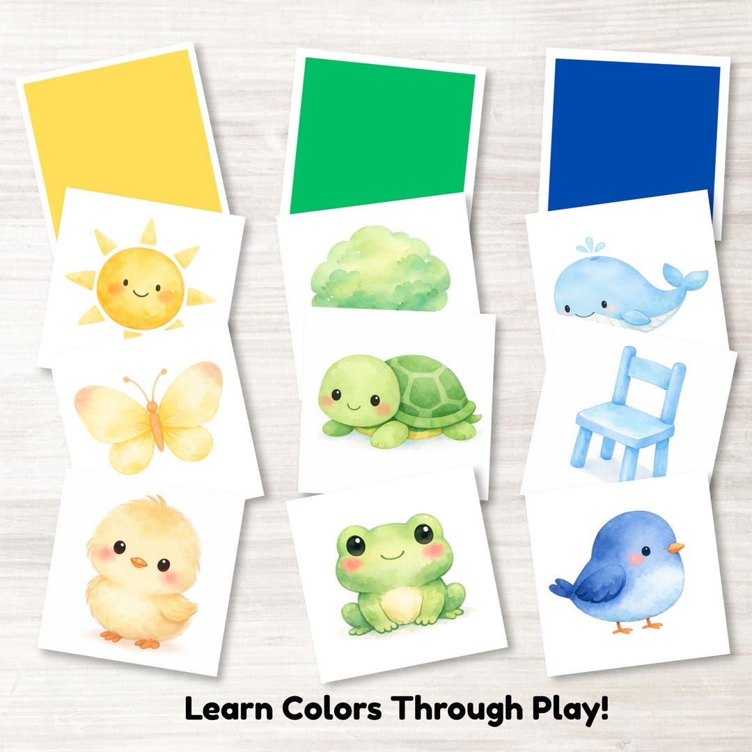 Preschool Activities Bundle Montessori, Fun Color Sorting Game for Kids ...