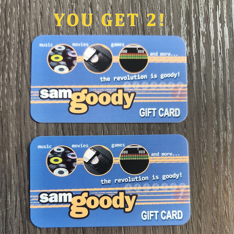 Sam Goody Prank Gag Gift Card Birthdays Christmas Graduation Gag Gift ...