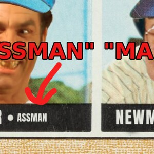 Kramer and Newman 1968 Retro Vintage Style Baseball Card NY Parody Art ...