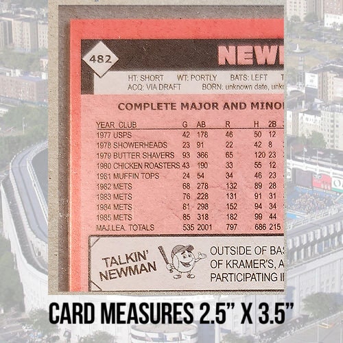 Seinfeld Newman 1986 Retro Style Baseball Card 20 Business - Etsy