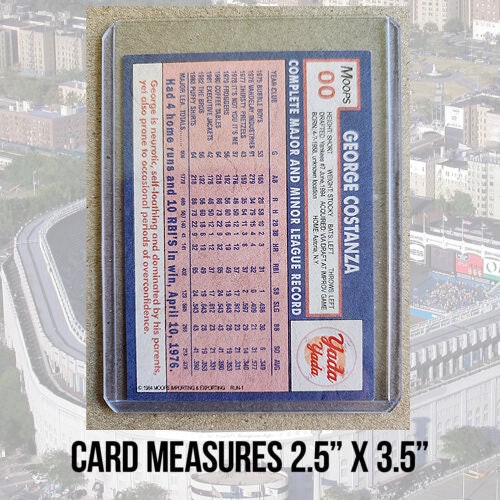 Seinfeld George Costanza 1984 Yada Yada Retro Style Baseball Card ...