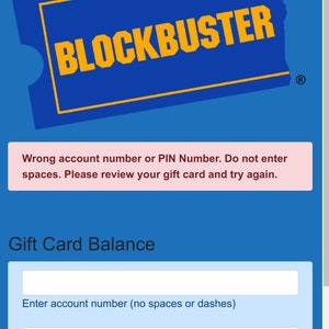 Blockbuster Prank Gag Gift Cards (4), Great for Birthdays Christmas ...