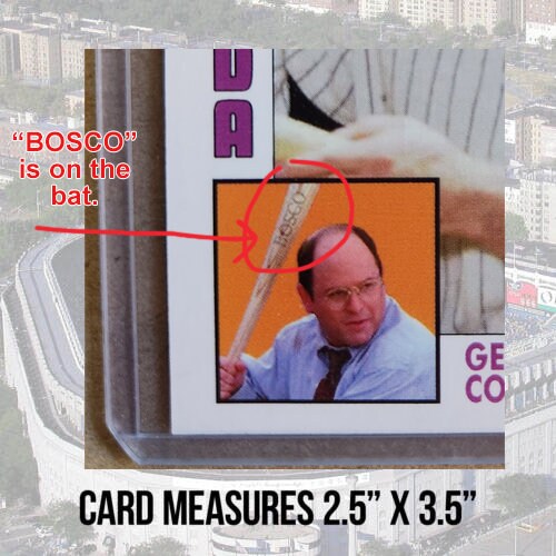 Seinfeld George Costanza 1984 Yada Yada Retro Style Baseball Card ...