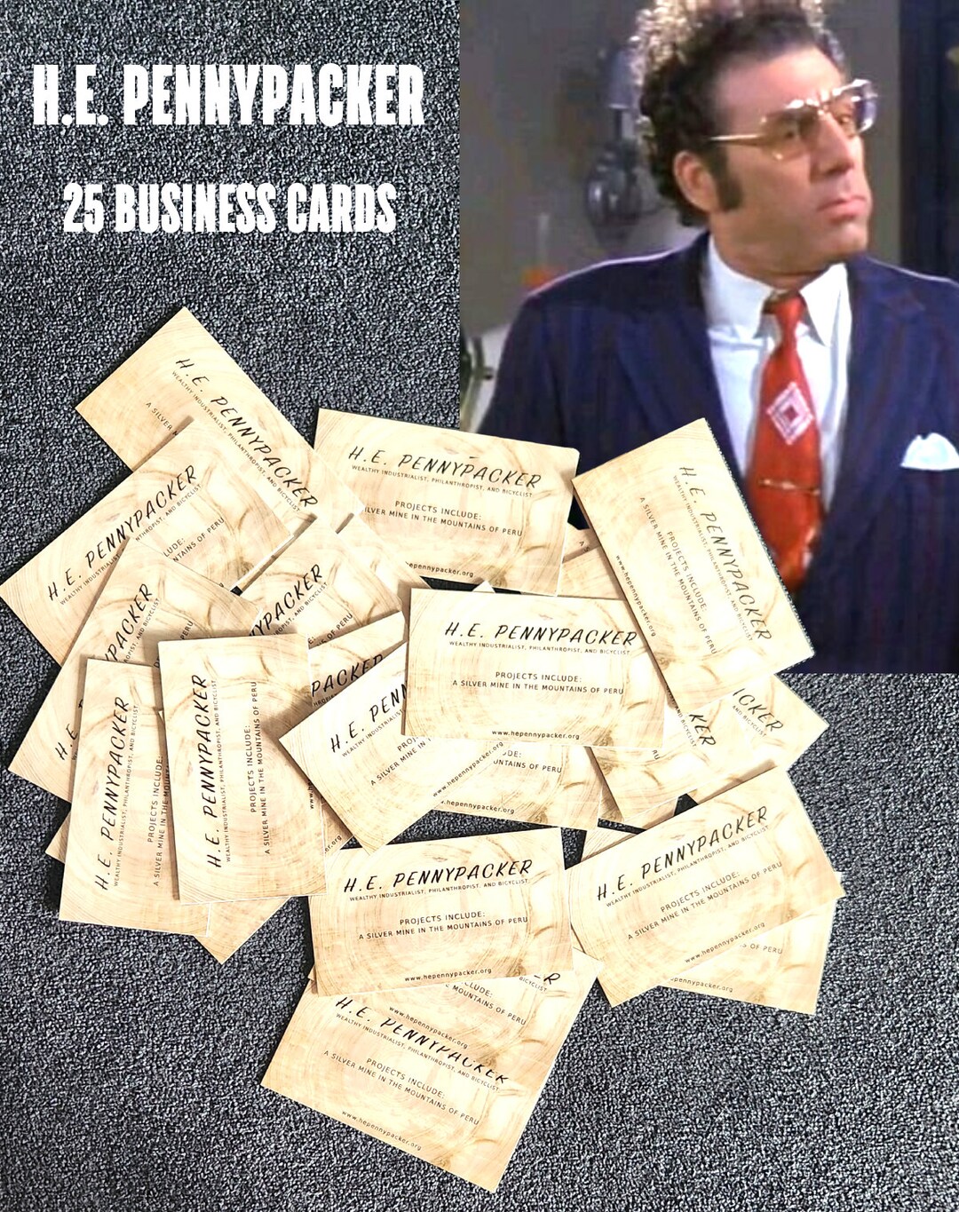 Twenty Five H.E. Pennypacker Business Cards Free Shipping Art Parody ...