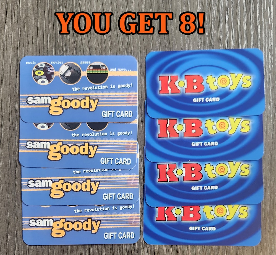 Sam Goody and KB Toys Prank Gag Gift Card - Birthdays Christmas ...
