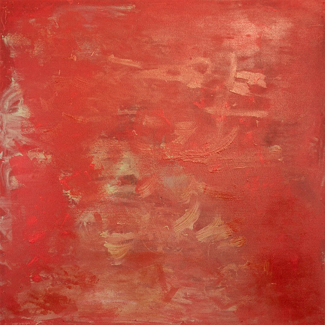 Large Abstract Red Art Original Print - Etsy