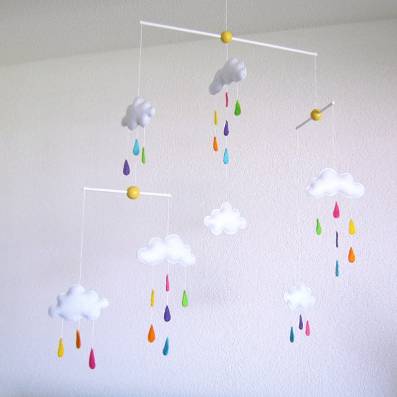 Rain Cloud Mobile - Etsy