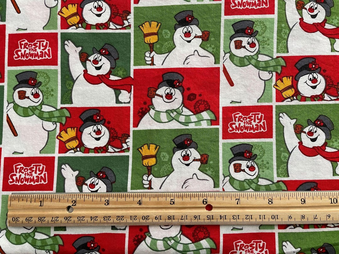 Frosty the Snowman Fabric, by the Yard - Etsy