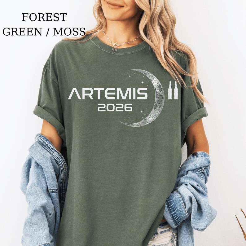 Artemis 2026 Moon Phase Graphic Shirt, Space Mission Tee - Etsy UK
