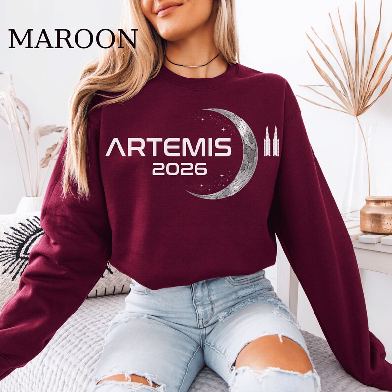 Artemis 2026 Moon Phase Graphic Shirt, Space Mission Tee - Etsy UK
