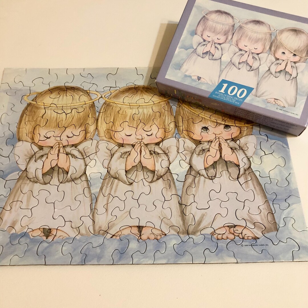 1996 Springbok Hallmark Three Little Angels Puzzle - Etsy