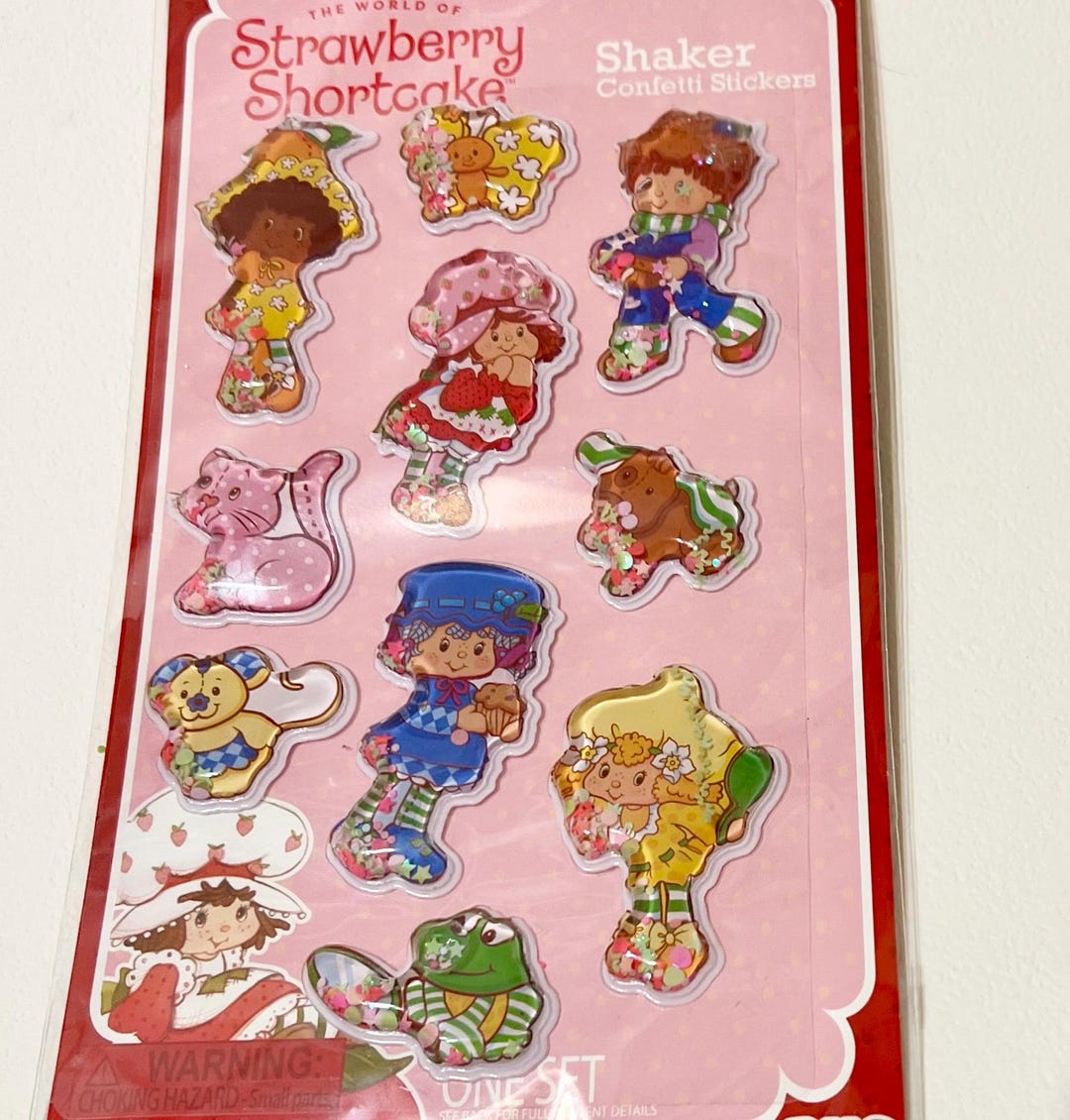 Strawberry Shortcake Characters Shaker Glitter Stickers - Etsy