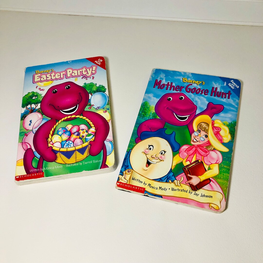 Vintage Barney Board Books - Etsy