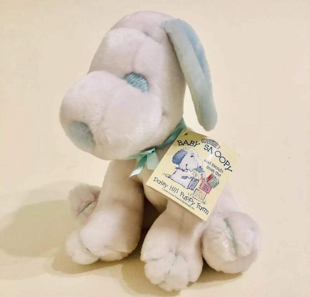Vintage Baby Snoopy Plush W/ Rattle, by Applause - Etsy