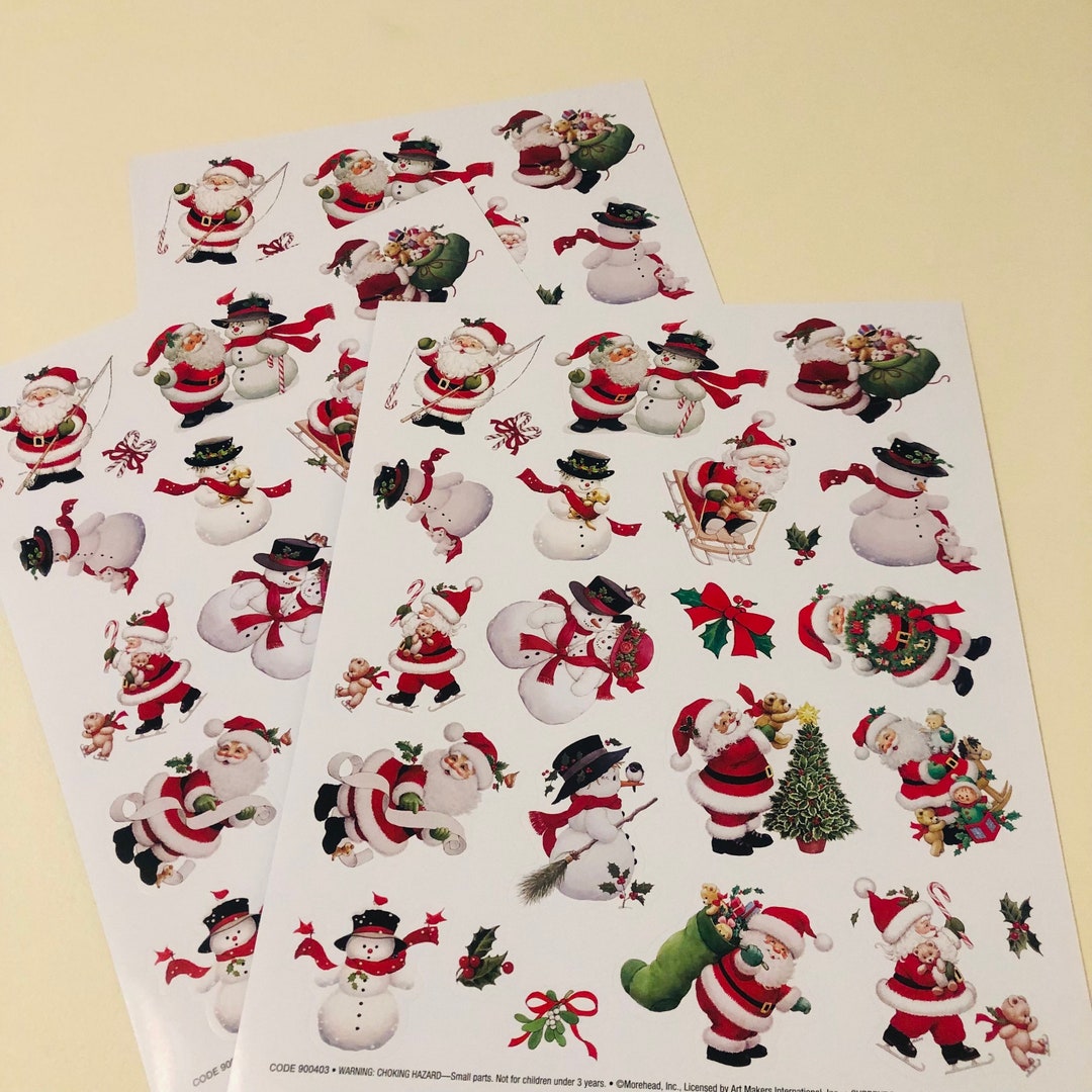 Ruth Morehead Christmas Sticker Sheet - Etsy