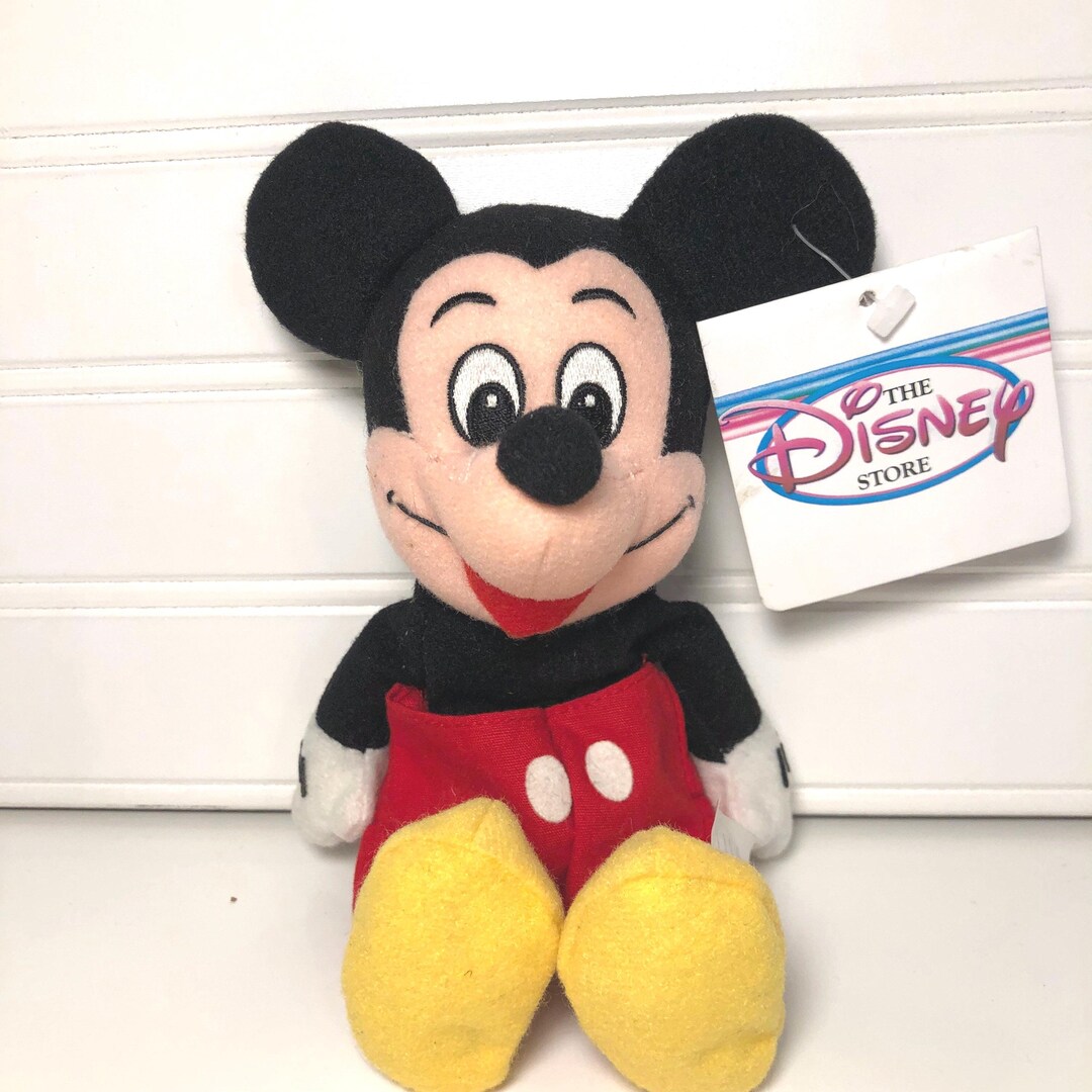 9” Vintage Disney Store Mickey Mouse Beans Toy - Etsy