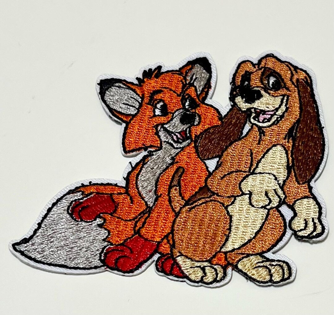 Disneys Fox and the Hound Embroidered Patch - Etsy