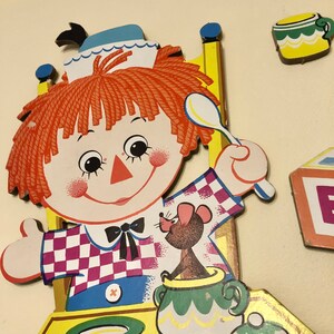 Raggedy Ann & Andy Pressed Board Wall Art Set - Etsy