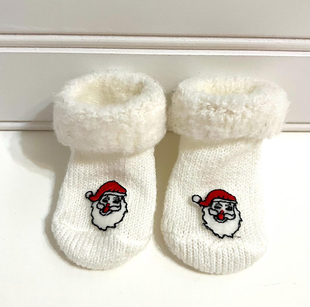 Vintage Santa Claus Infant Socks - Etsy