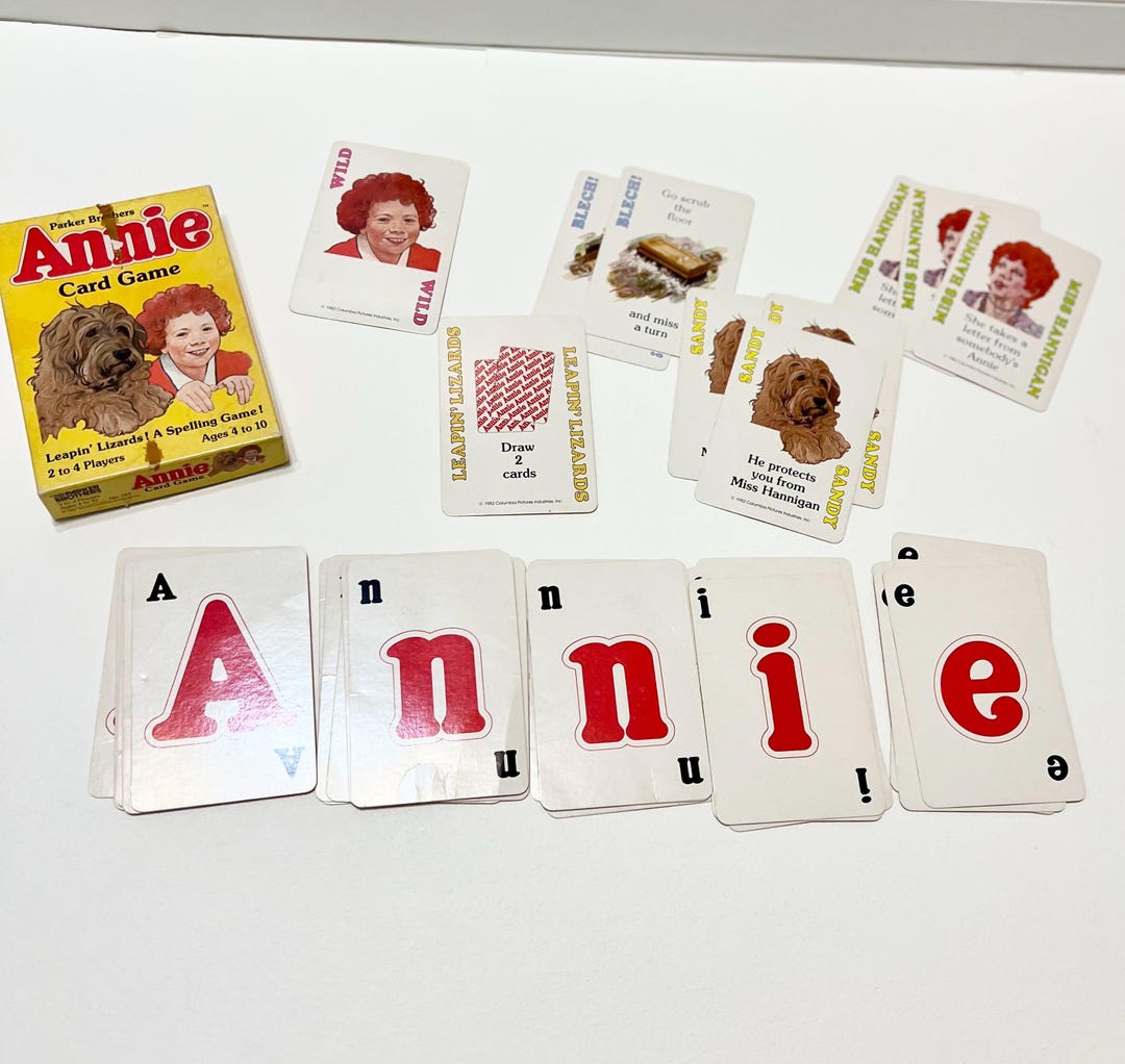 Vintage Annie Card Game - Etsy