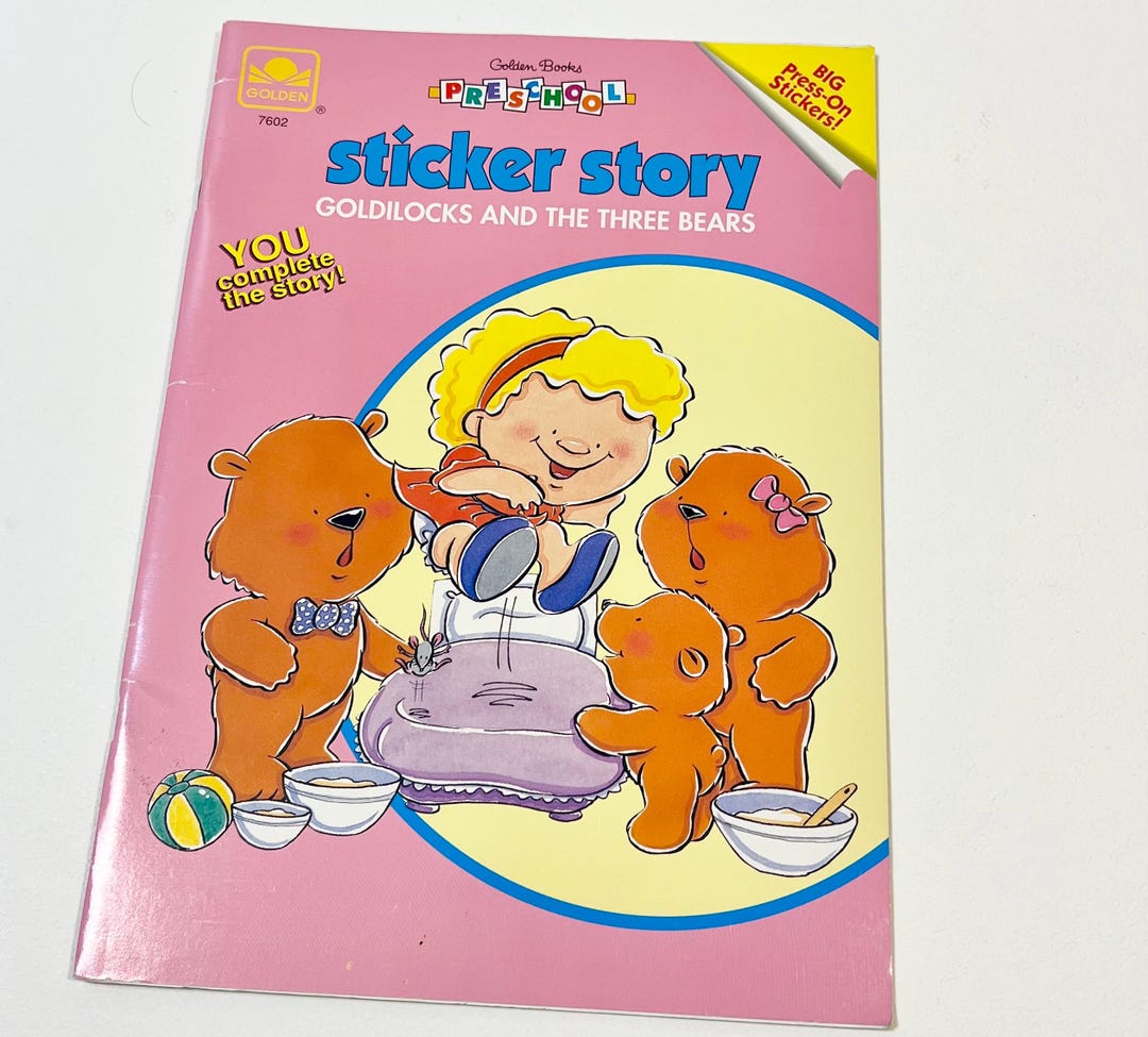1993 Sticker Story Book - Etsy