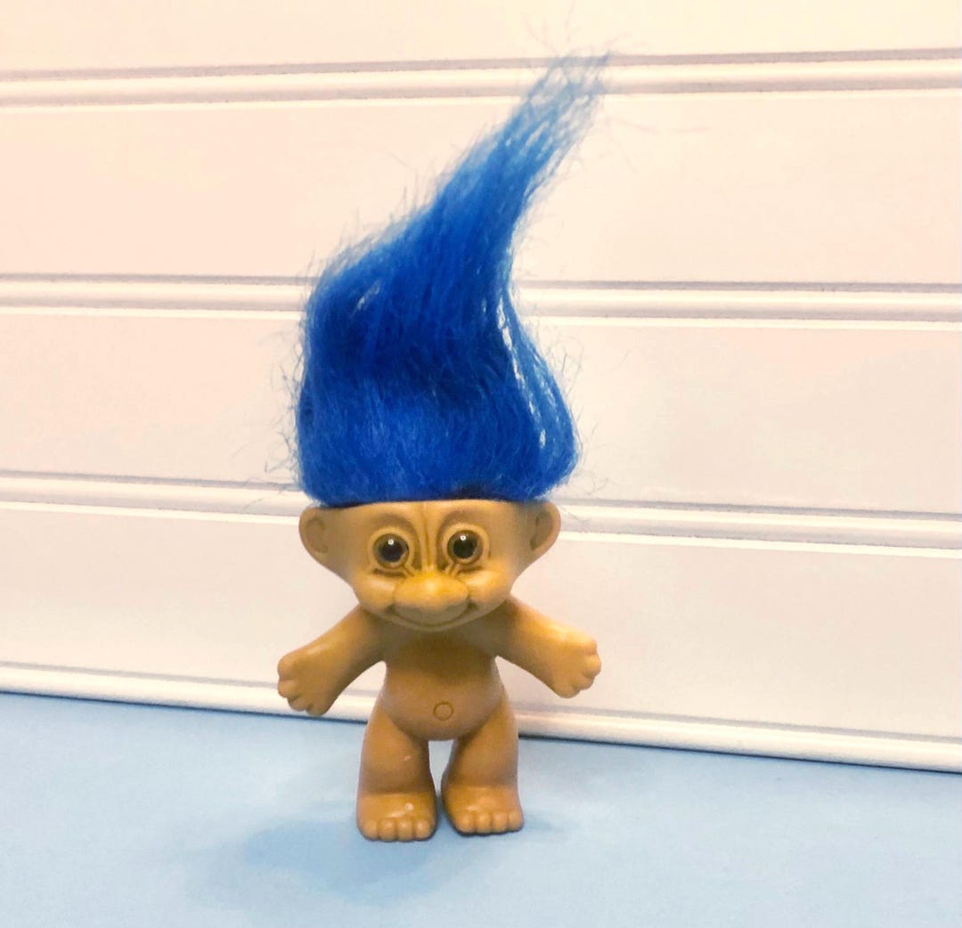 6” Blue Hair Russ Troll - Etsy