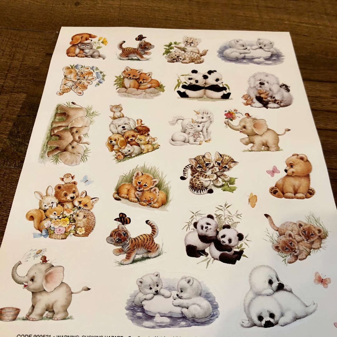 Ruth Morehead Critter Sticker Sheet - Etsy