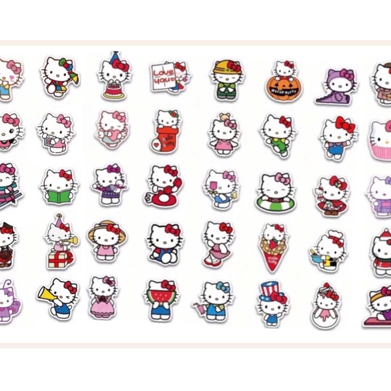 Helllo Kitty Stickers - Etsy