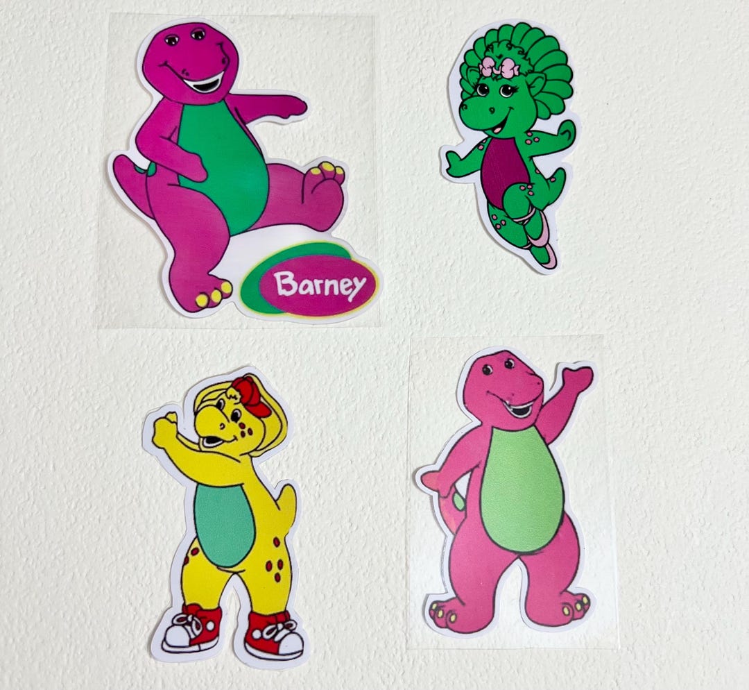 Barney & Friends Vinyl Stickers - Etsy