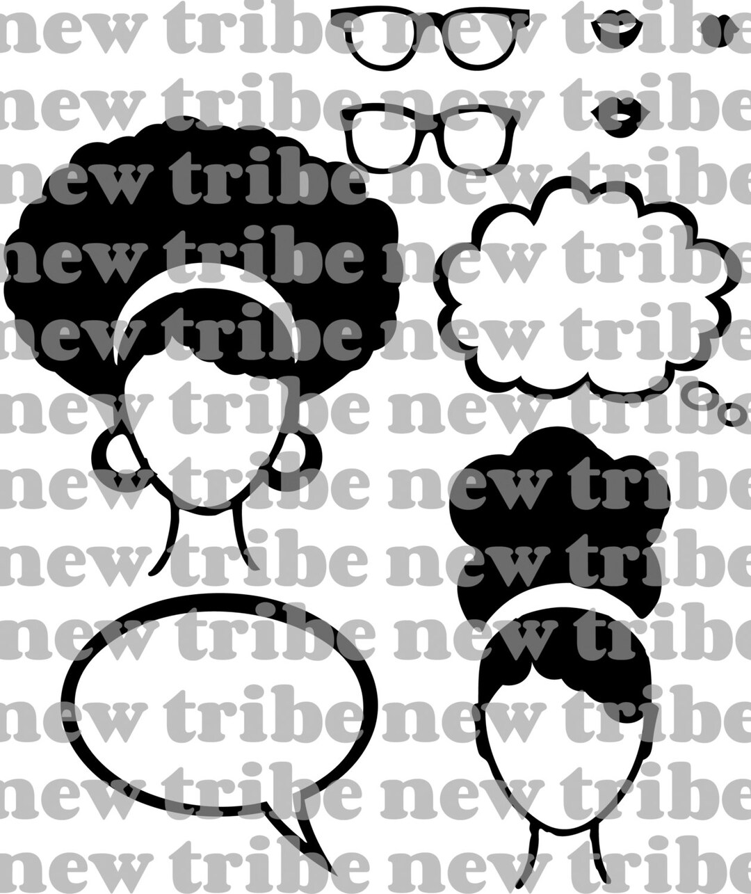 Girl Talk SVG Set - Etsy