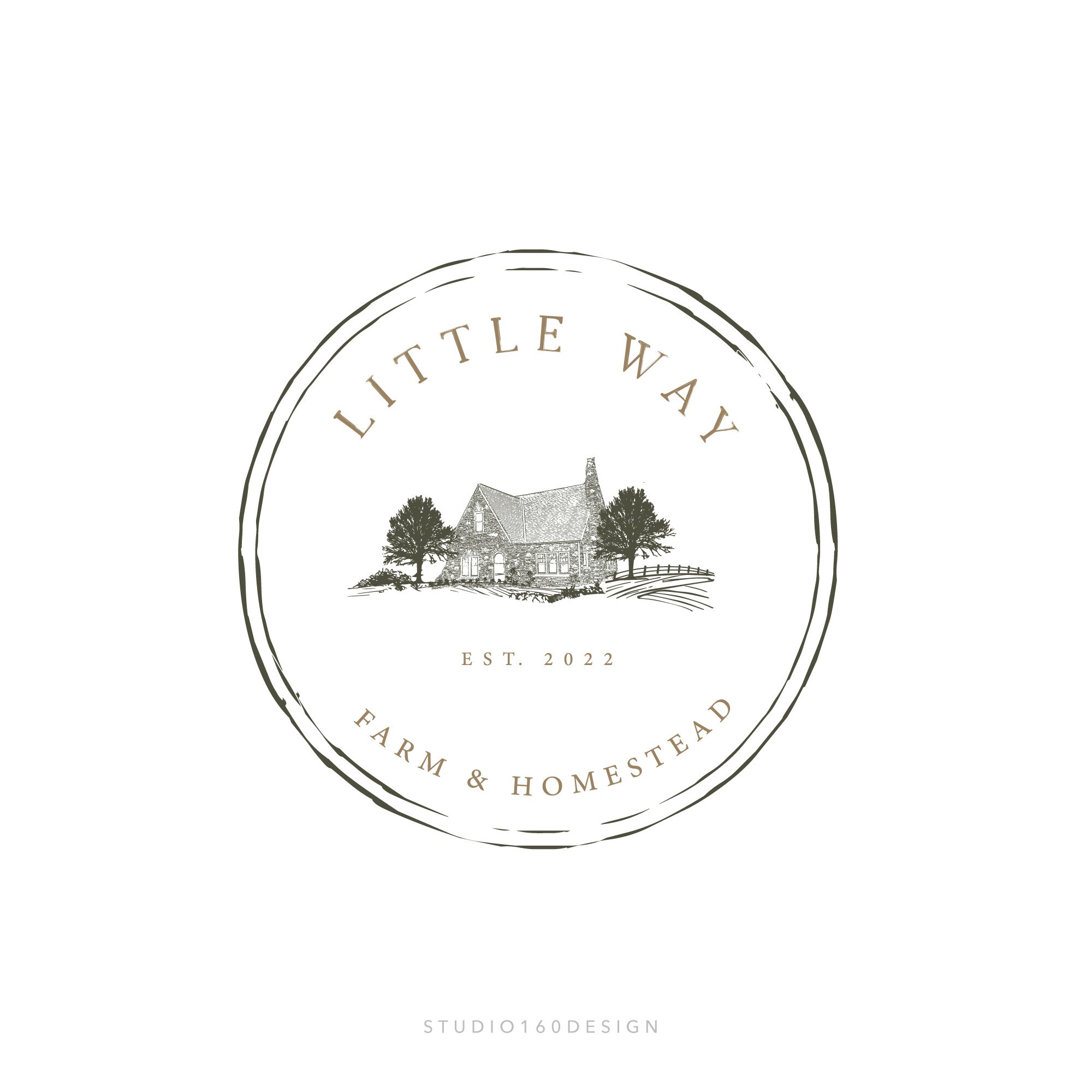 Farm Logo Vintage Style Logo Premium Branding Package Logo Suite House ...